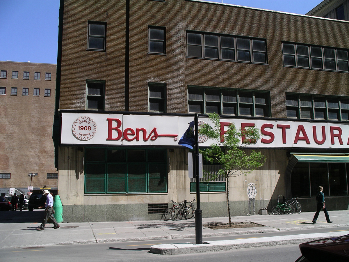 Bens Restaurant – Montréal Signs Project
